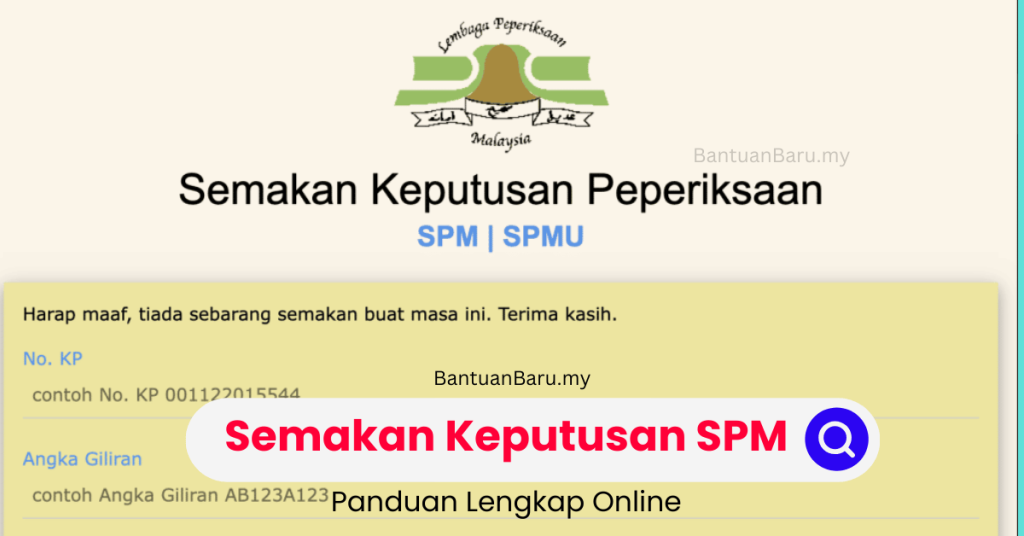 Semakan Keputusan SPM 2024 Kini Dibuka – Tekan Link Ini Sekarang ...