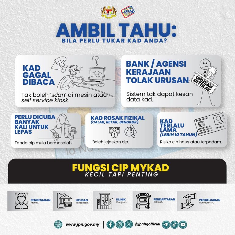 MYKAD ROSAK? TAK BOLEH DAPAT BANTUAN SARA RM100? INI CARA GANTI ...