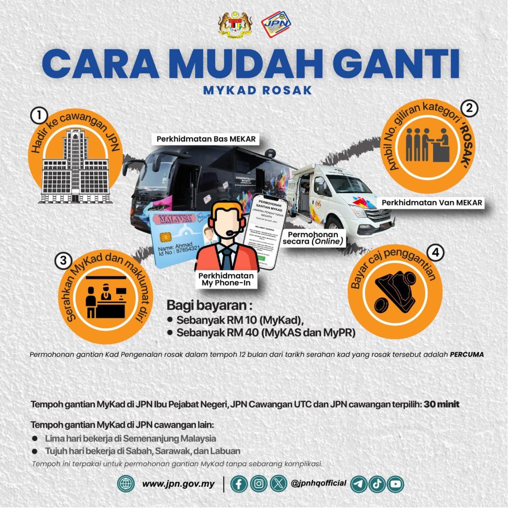 MYKAD ROSAK? TAK BOLEH DAPAT BANTUAN SARA RM100? INI CARA GANTI ...